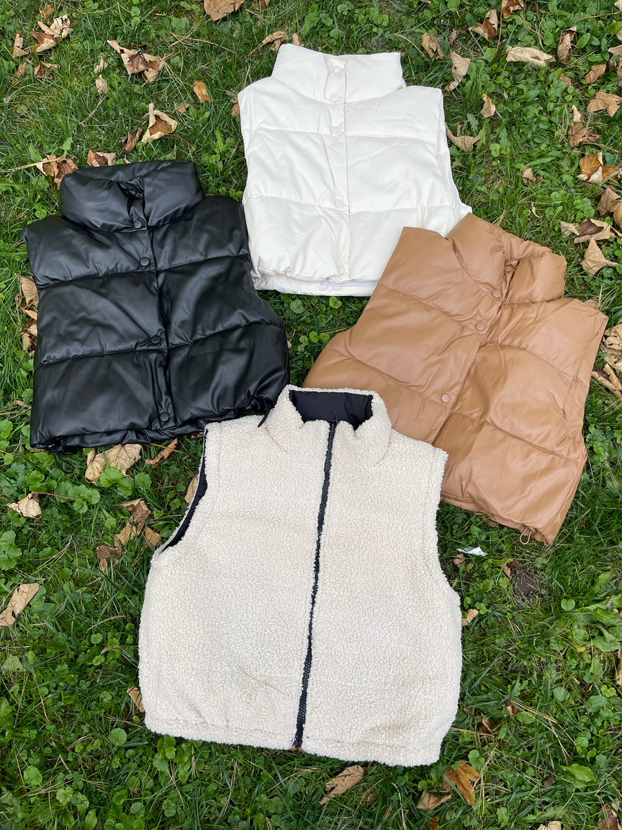 Reversible Sherpa Zip Up Vest – Bubs & Keeks